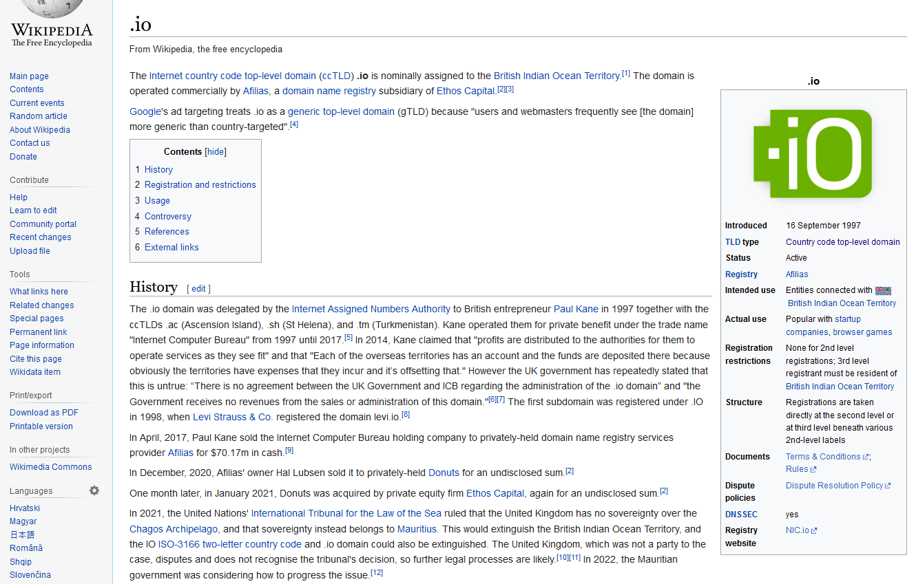 Choosing the better domain .io vs .com